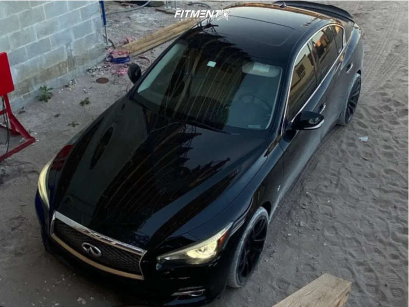 2014 INFINITI Q50 Premium with 19x9.5 Vors Tr4 and Firestone 265x35 on ...