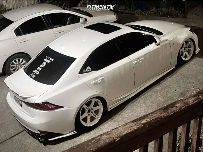 2019 Lexus IS300 F Sport with 18x9.5 Volk Te37sl and Michelin 245x35 on ...