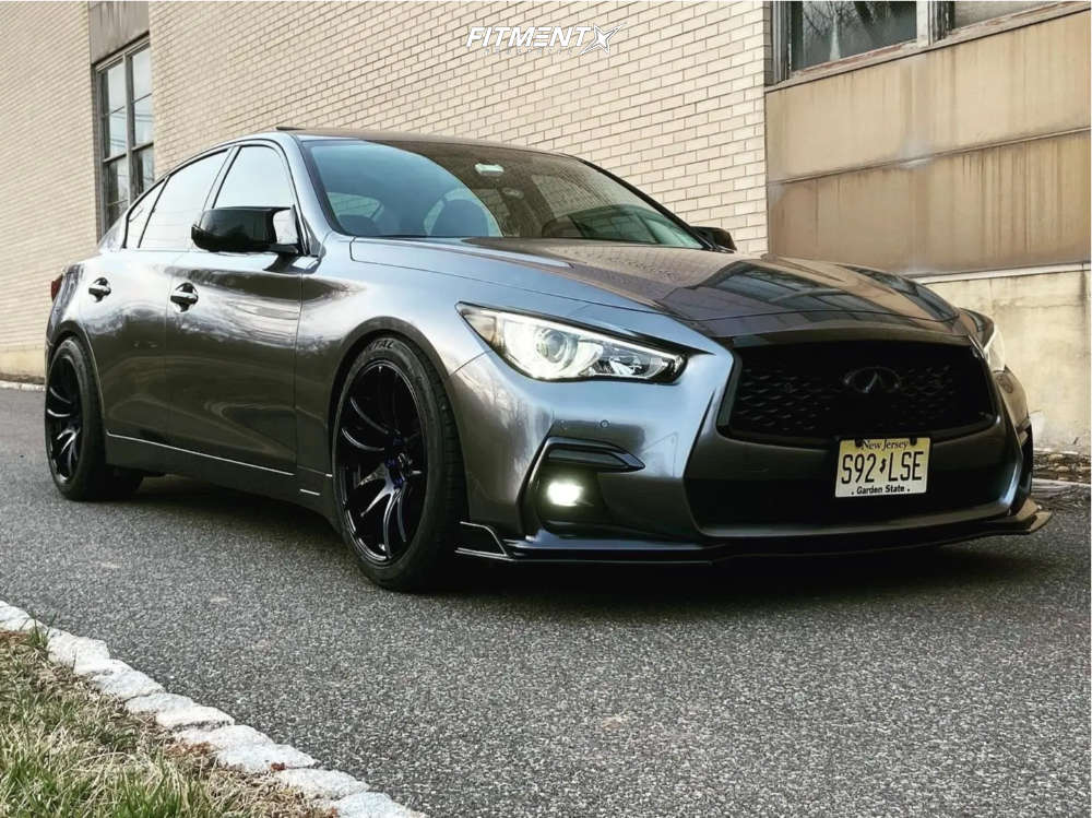2019 INFINITI Q50 Sport with 19x9.5 Vors Tr4 and Continental 255x40 on Lowering Springs ...