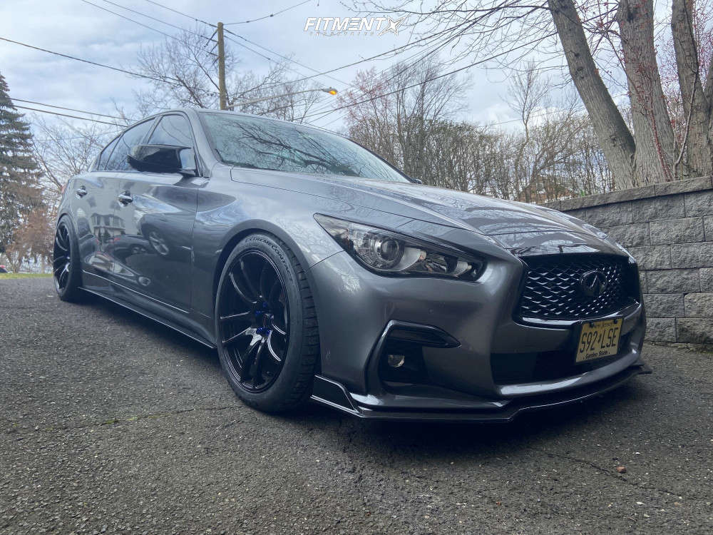 2019 INFINITI Q50 Sport with 19x9.5 Vors Tr4 and Continental 255x40 on Lowering Springs ...
