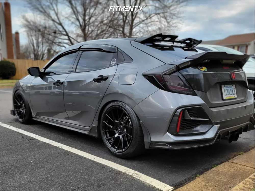 2020 Honda Civic Sport with 18x9.5 Enkei Tm7 and Michelin 245x40 on ...