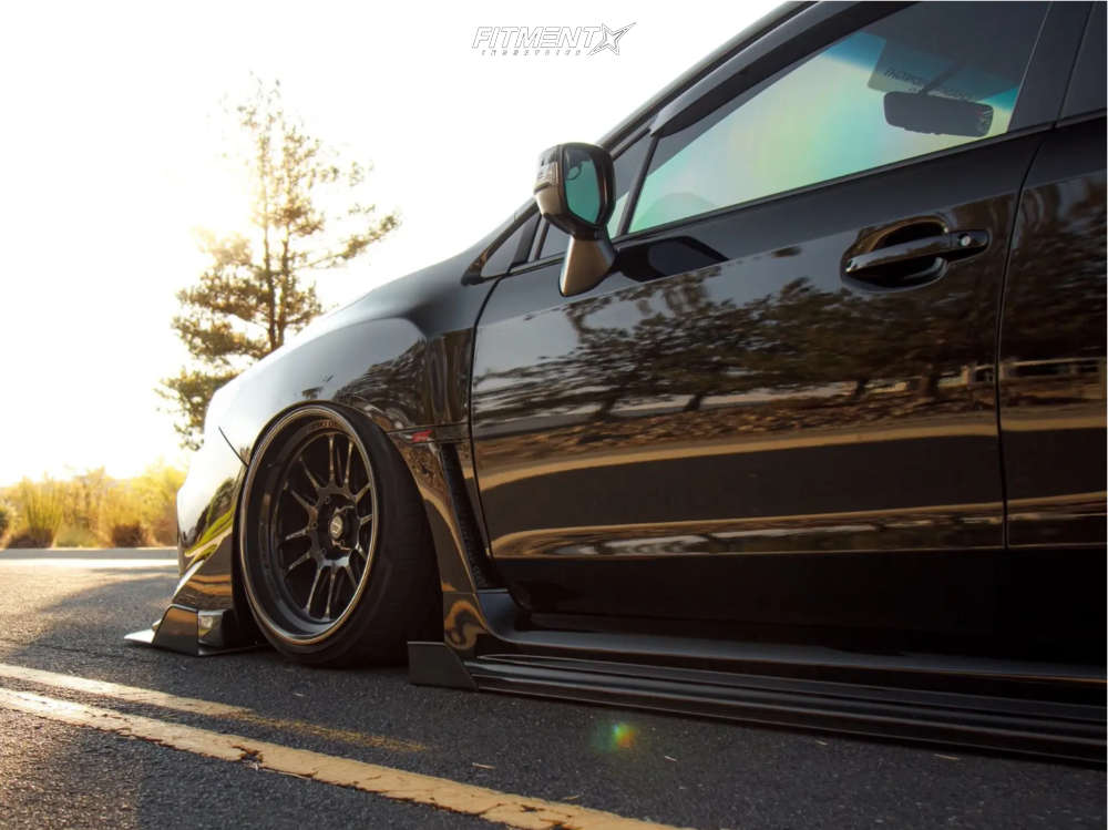 2019 Subaru WRX STI Base with 18x9.5 Cosmis Racing Xt-206r and Nankang 225x35 on Air Suspension ...