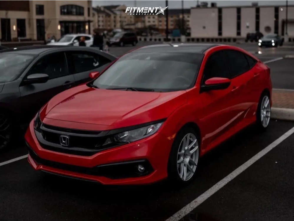 2019 Honda Civic Sport with 18x8.5 ESR Cs8 and Continental 235x40 on ...