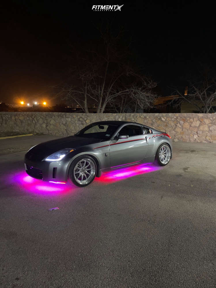 2006 Nissan 350Z Base with 19x9.5 Aodhan Ds07 and Continental 255x35 on ...