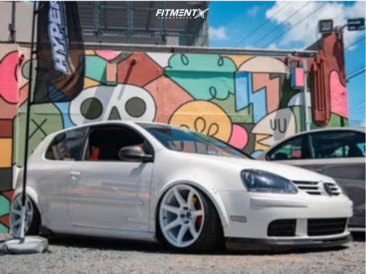 2007 Volkswagen Rabbit 2.5 with 18x10.5 Work Emotion T7r and Accelera ...