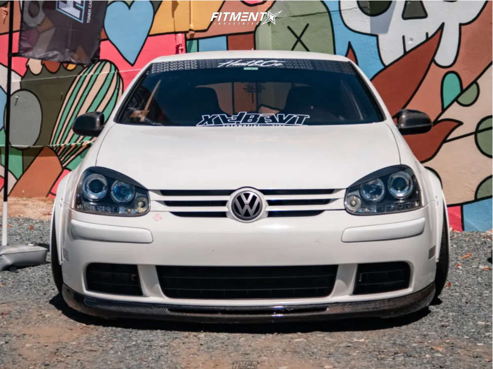 2007 Volkswagen Rabbit 2.5 with 18x10.5 Work Emotion T7r and Accelera ...