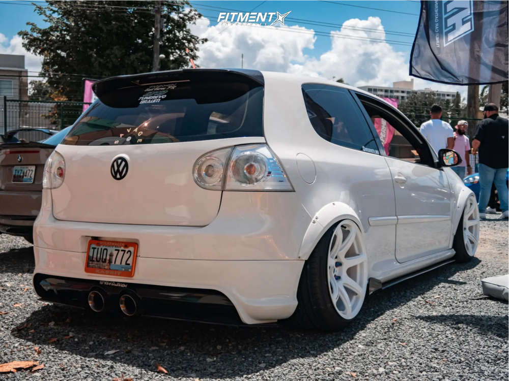 2007 Volkswagen Rabbit 2.5 with 18x10.5 Work Emotion T7r and Accelera ...