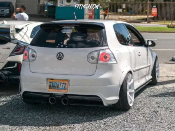 2007 Volkswagen Rabbit 2.5 with 18x10.5 Work Emotion T7r and Accelera ...