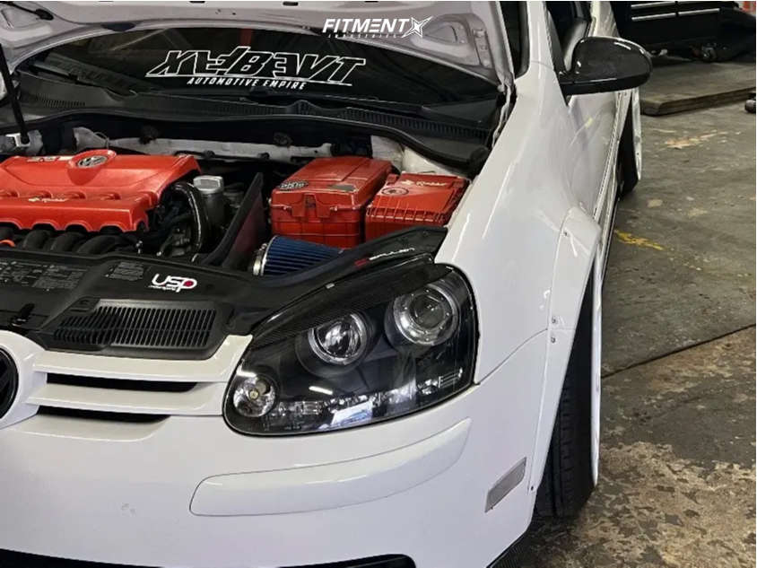 2007 Volkswagen Rabbit 2.5 with 18x10.5 Work Emotion T7r and Accelera ...