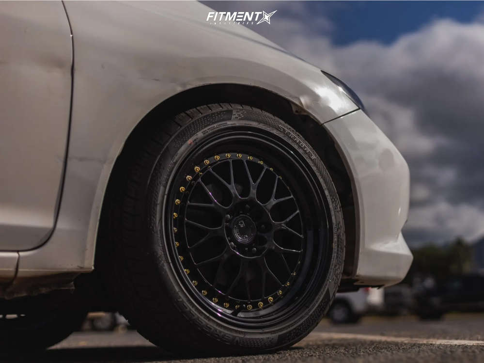 2012 Honda Civic LX with 17x8 Aodhan Ah02 and Vercelli 225x45 on ...