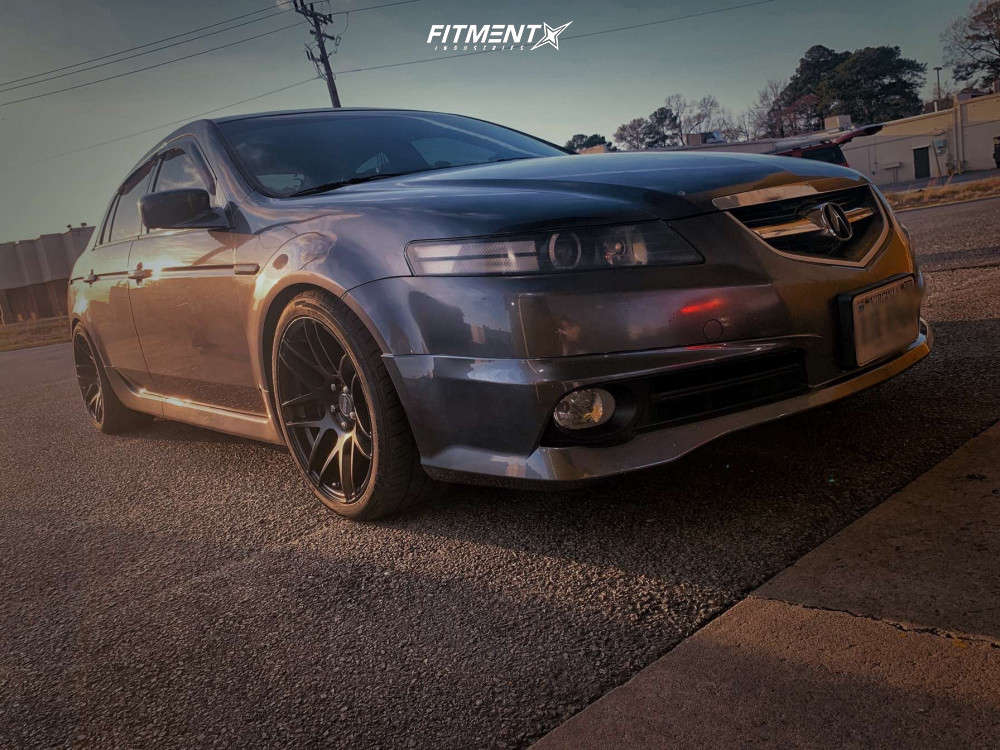 2006 Acura TL Base with 18x9.5 ESR Rf1 and General 265x35 on Lowering ...