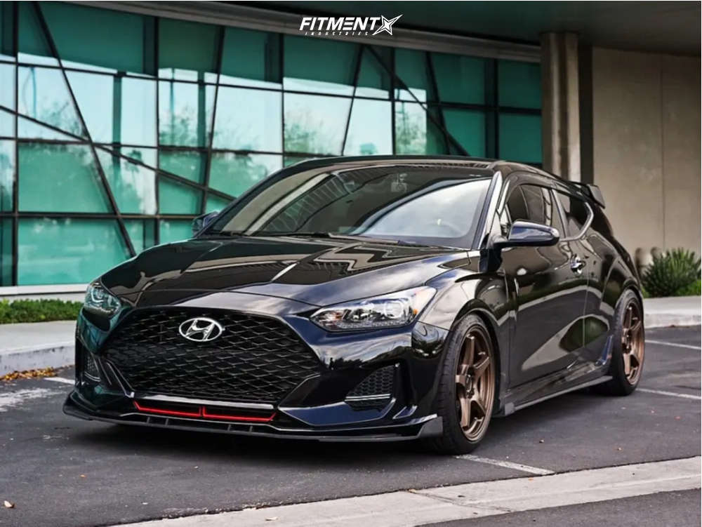 2020 Hyundai Veloster Turbo R-Spec with 18x8.5 Enkei Ts-5 and Michelin ...