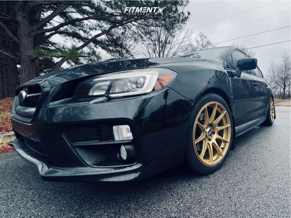 2016 Subaru WRX Limited with 18x8.75 XXR 527 and Continental 245x40 on Stock Suspension ...