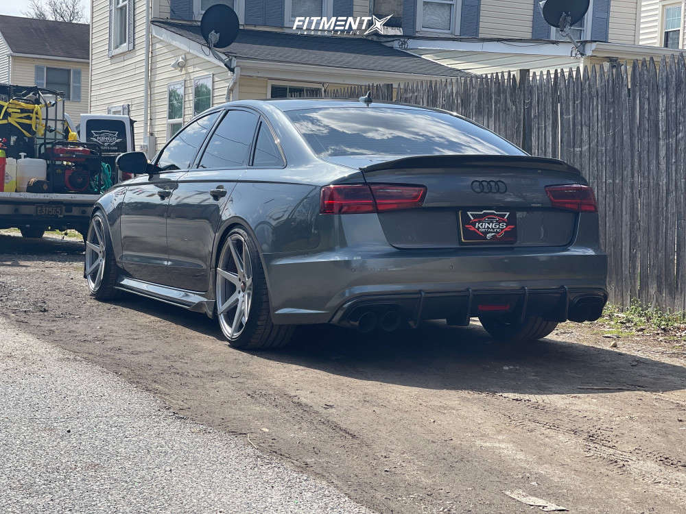 2017 Audi A6 Quattro Competition with 20x10 Japan Racing Jr20 and Michelin 255x35 on Lowering ...