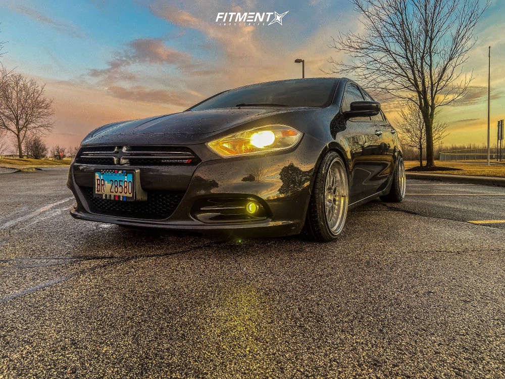 2013 Dodge Dart Limited with 18x9.5 ESR Sr05 and Radar 225x35 on Coilovers | 2163264 | Fitment ...