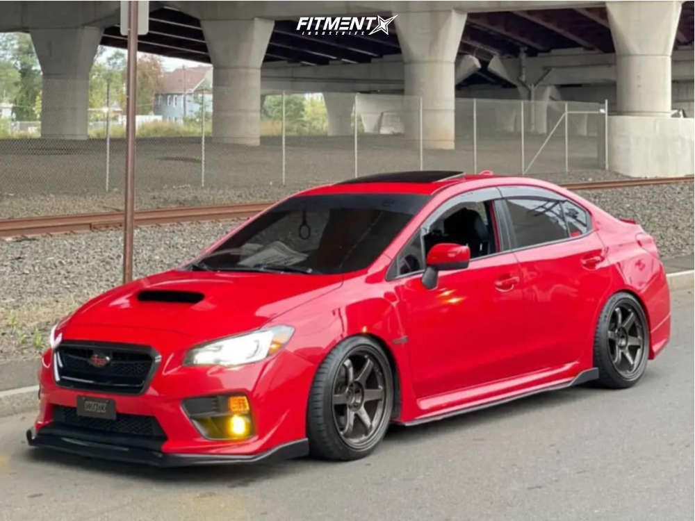 2015 Subaru WRX Limited with 18x10 Volk Te37 and Michelin 255x35 on Coilovers | 2163541 ...