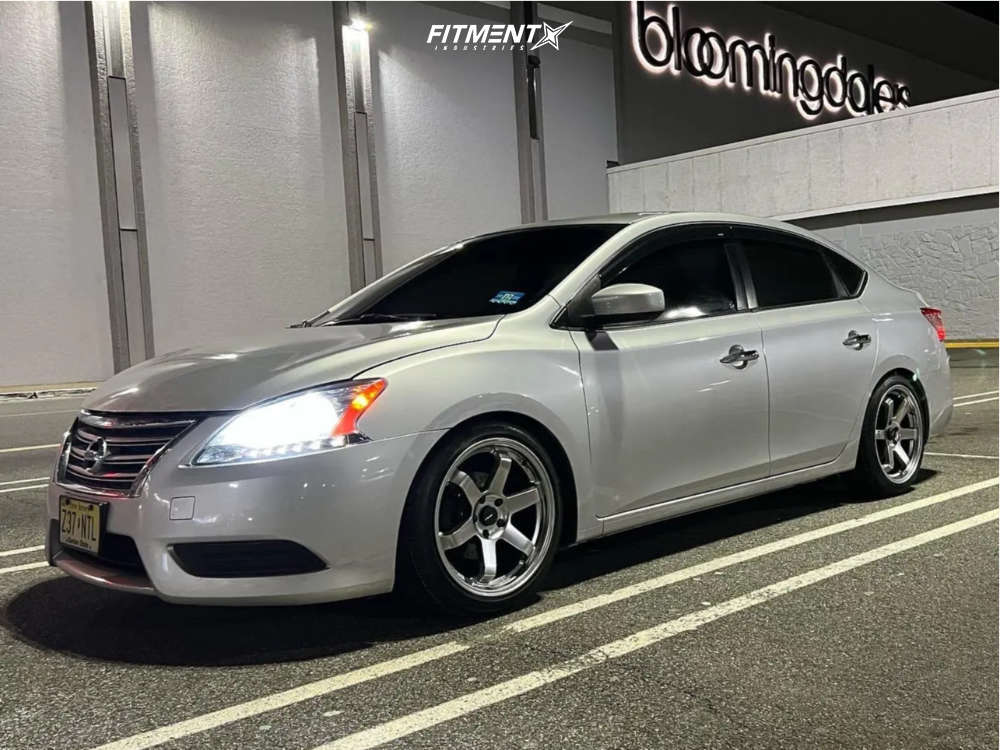 2015 Nissan Sentra S with 18x8.5 AVID1 AV6 and Michelin 225x40 on ...