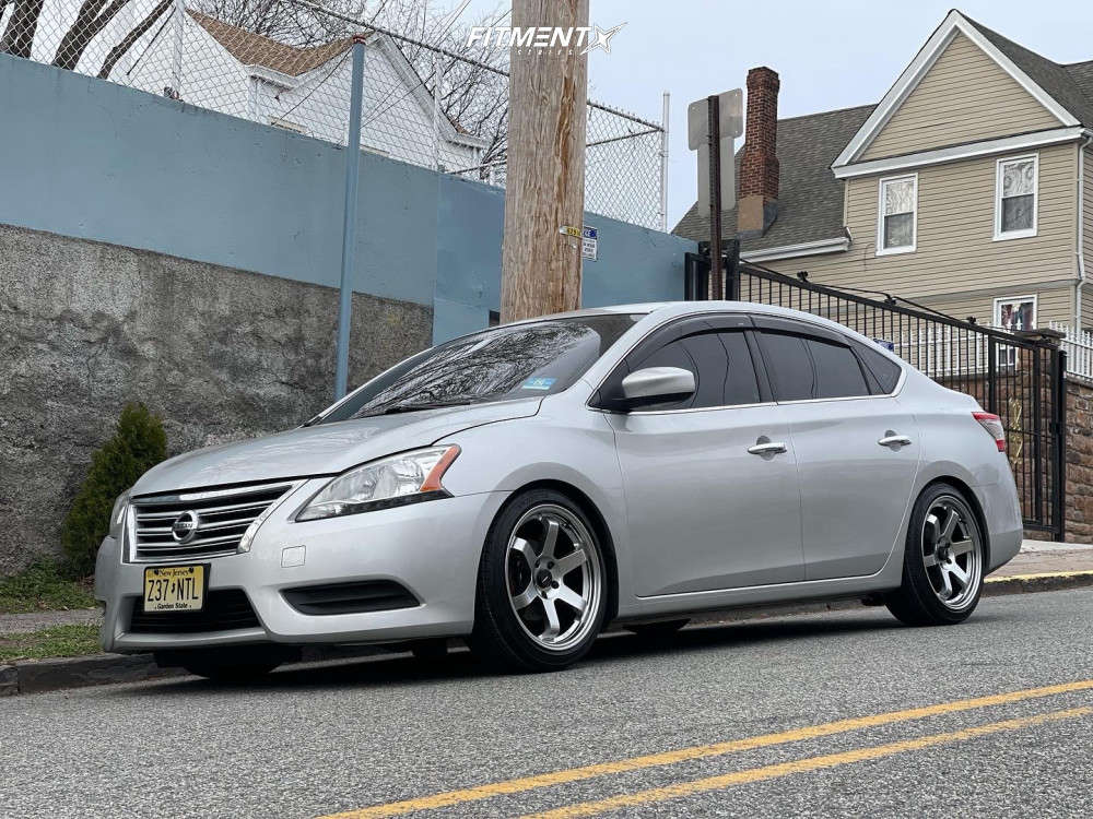 2015 Nissan Sentra S with 18x8.5 AVID1 AV6 and Michelin 225x40 on ...