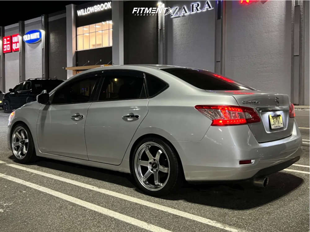 2015 Nissan Sentra S with 18x8.5 AVID1 AV6 and Michelin 225x40 on ...