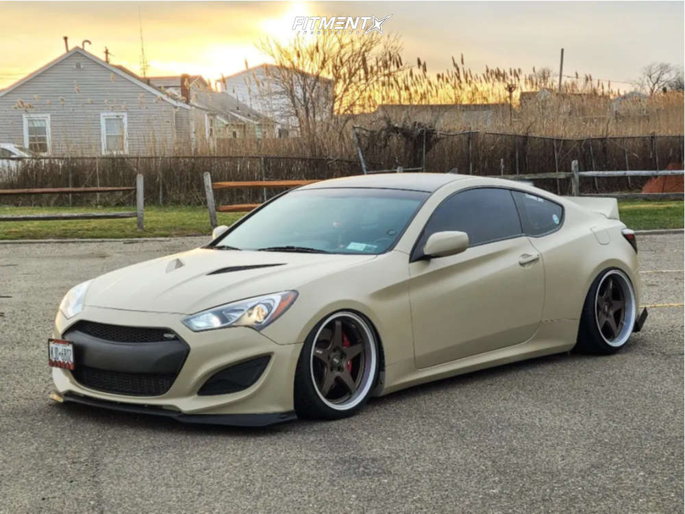 2013 Hyundai Genesis Coupe 2.0T R-Spec with 19x9.5 ESR Ap5 and Ohtsu ...