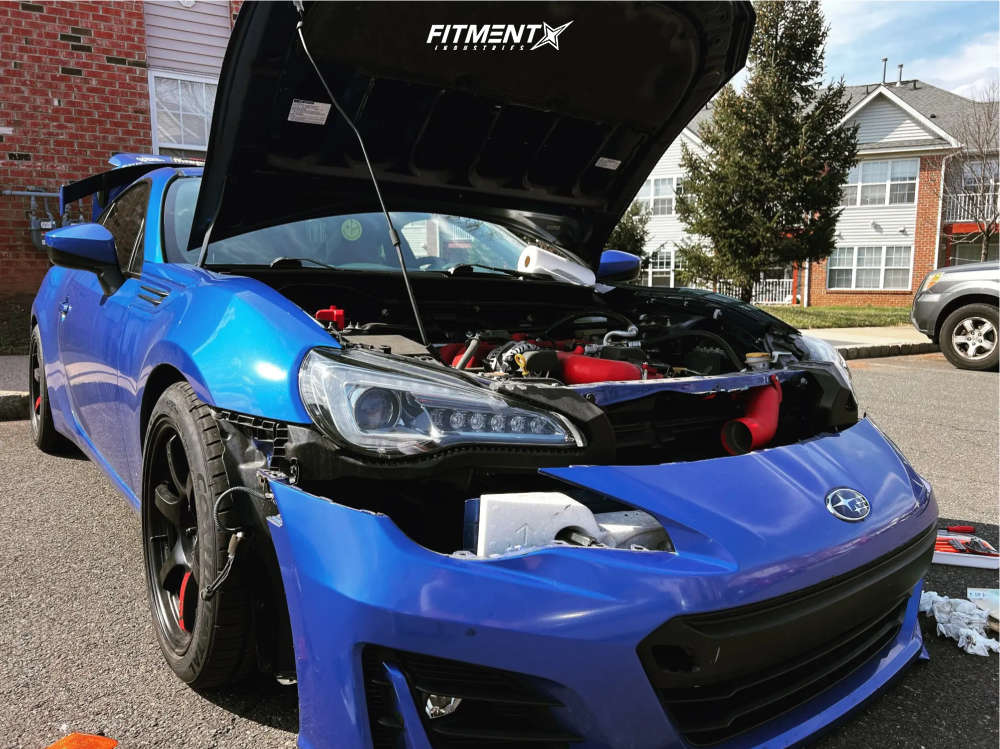 2017 Subaru BRZ Limited with 17x9 Gram Lights 57dr and Continental 245x45 on Lowering Springs ...