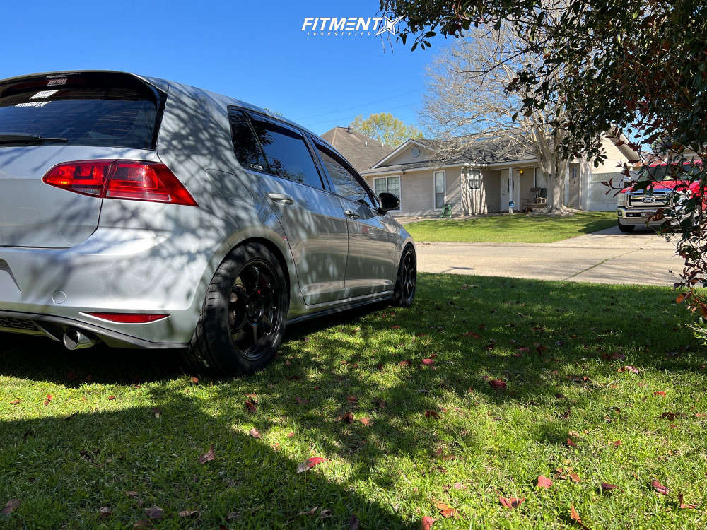 2017 Volkswagen GTI Sport with 17x8.5 Motegi Mr145 and General 245x45 ...