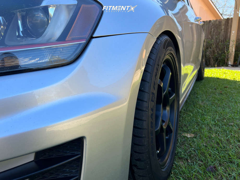 2017 Volkswagen GTI Sport with 17x8.5 Motegi Mr145 and General 245x45 ...