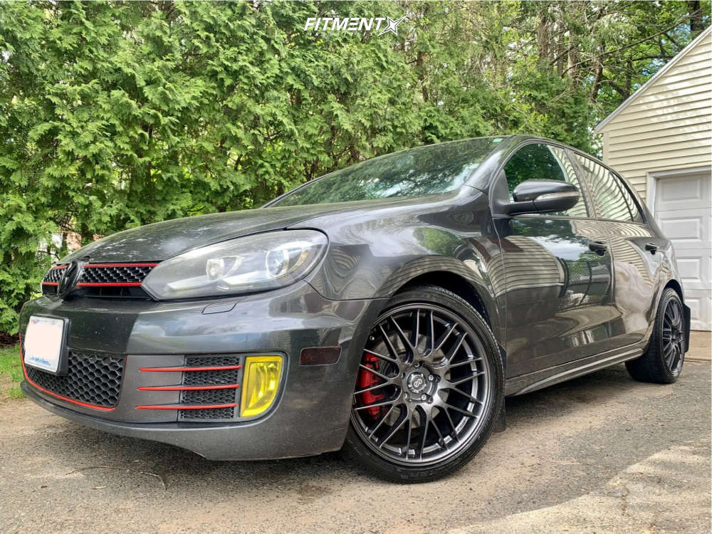 2011 Volkswagen GTI Base with 18x8 Enkei EKM3 and Falken 235x40 on Coilovers | 2165701 | Fitment ...