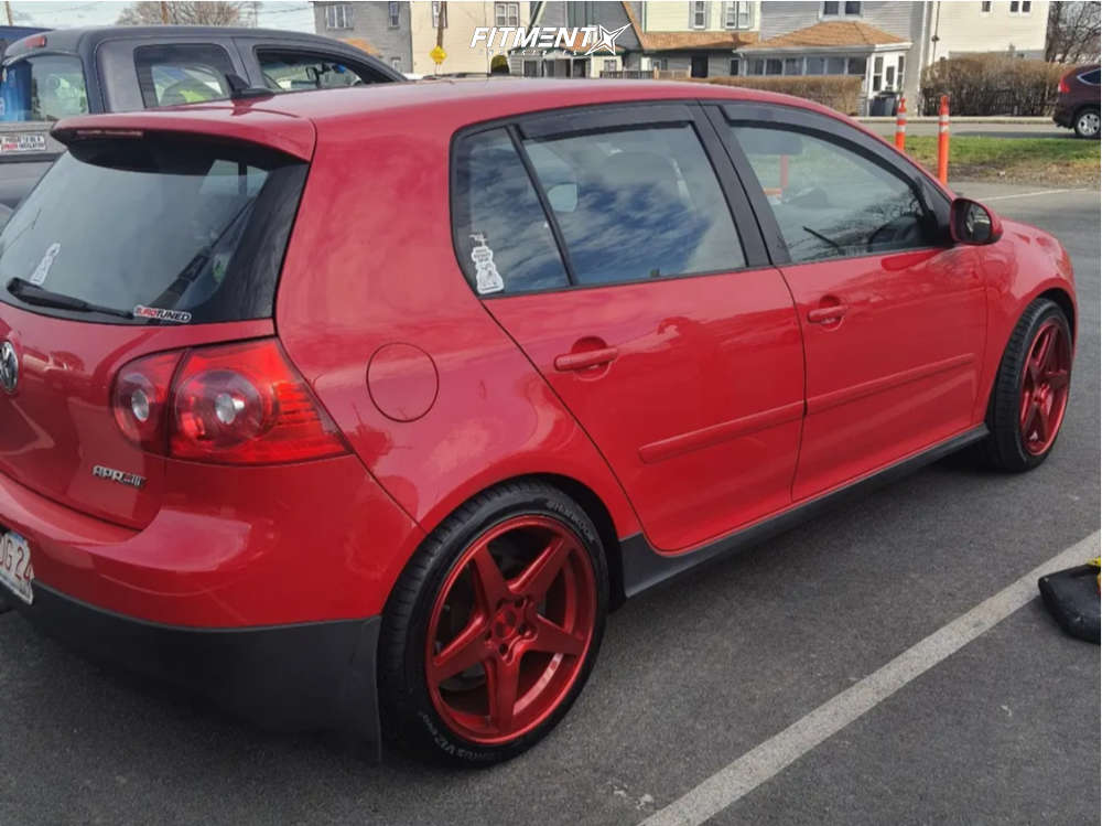 2009 Volkswagen GTI Base with 18x8.5 Rotiform Wgr and Hankook 235x40 on ...