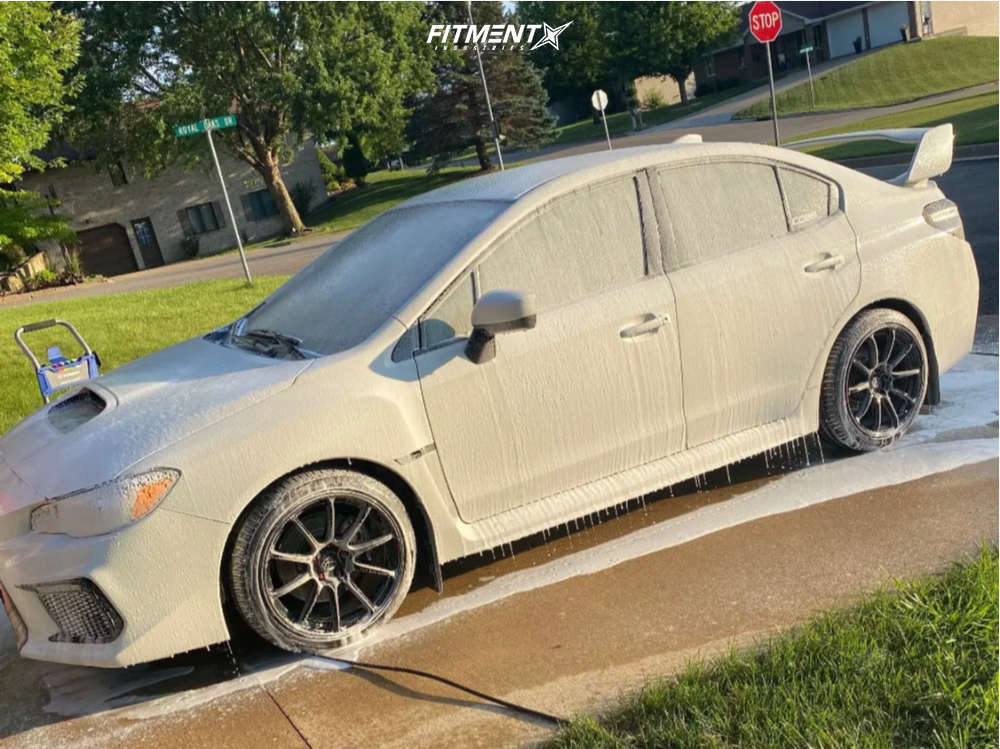 2018 Subaru WRX Base with 18x9.5 AVID1 AV27 and Goodyear 245x45 on ...