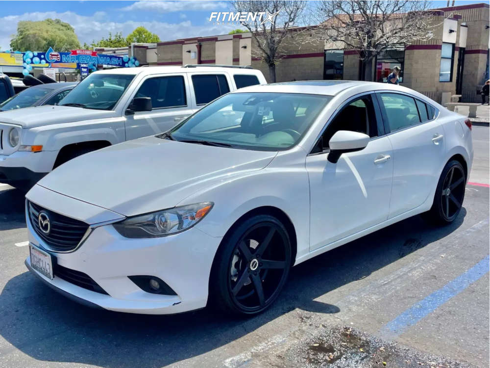 Mazda 6 Blue Black Rims