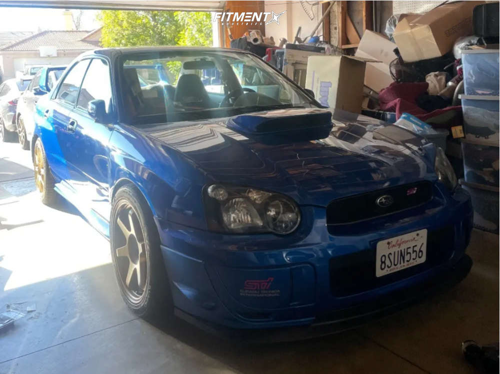 2004 Subaru Impreza WRX STI with 18x8.5 9SiX9 SIX-1 and Kumho 245x40 on ...