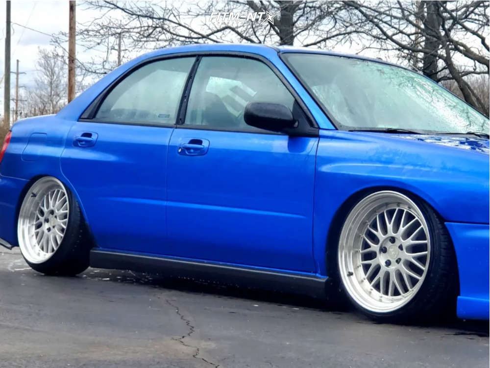 2002 Subaru Impreza WRX with 18x9.5 ESR Sr05 and Zeetex 215x35 on ...
