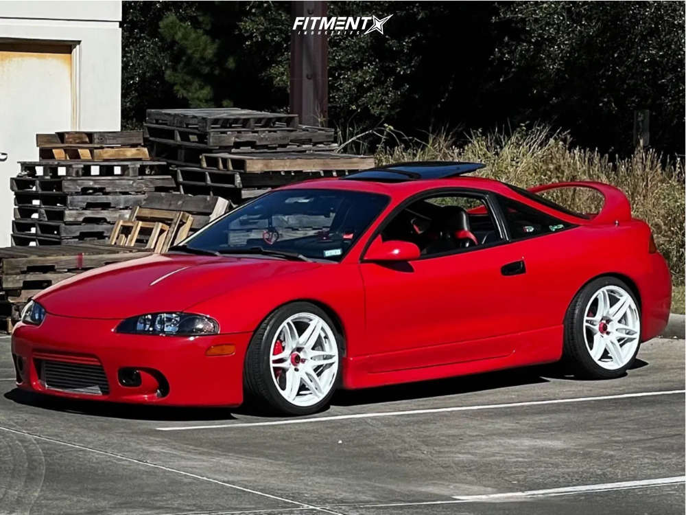 1998 Mitsubishi Eclipse GST with 18x9.5 Cosmis Racing Mrii and Forceum ...