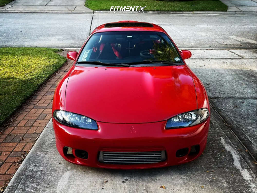 1998 Mitsubishi Eclipse GST with 18x9.5 Cosmis Racing Mrii and Forceum ...
