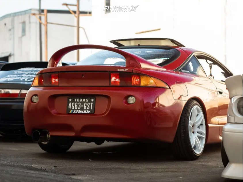 1998 Mitsubishi Eclipse GST with 18x9.5 Cosmis Racing Mrii and Forceum ...