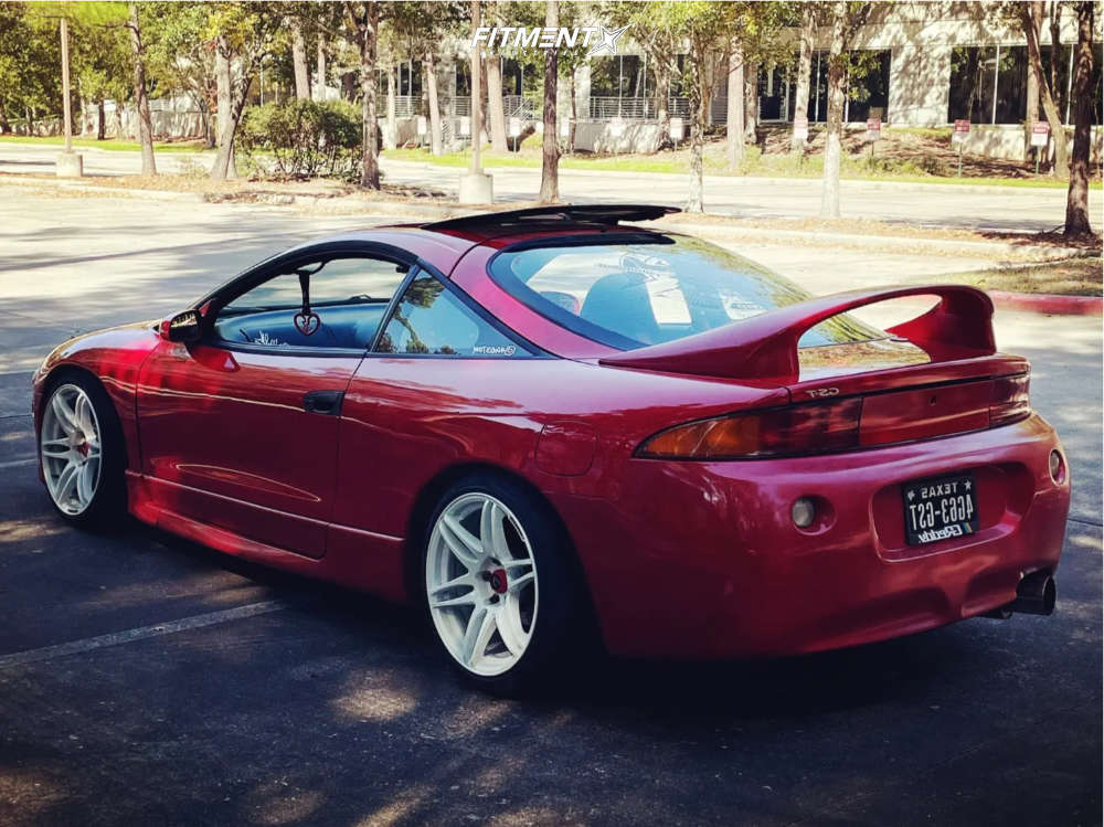1998 Mitsubishi Eclipse GST with 18x9.5 Cosmis Racing Mrii and Forceum ...