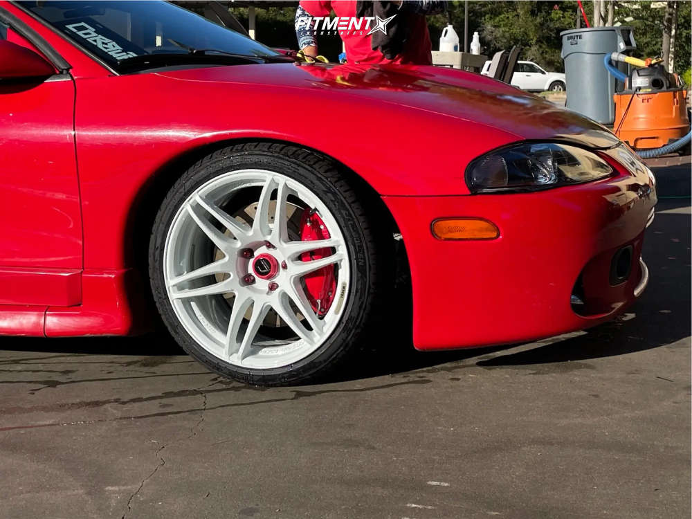1998 Mitsubishi Eclipse GST with 18x9.5 Cosmis Racing Mrii and Forceum ...