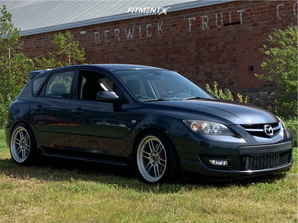 2008 Mazda 3 Mazdaspeed with 18x9 Enkei RPF1 and Hercules 235x40 on ...