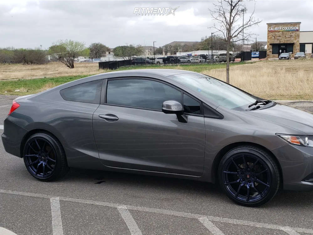 2012 Honda Civic LX with 18x9.5 Option Lab R716 and Michelin 225x40 on ...