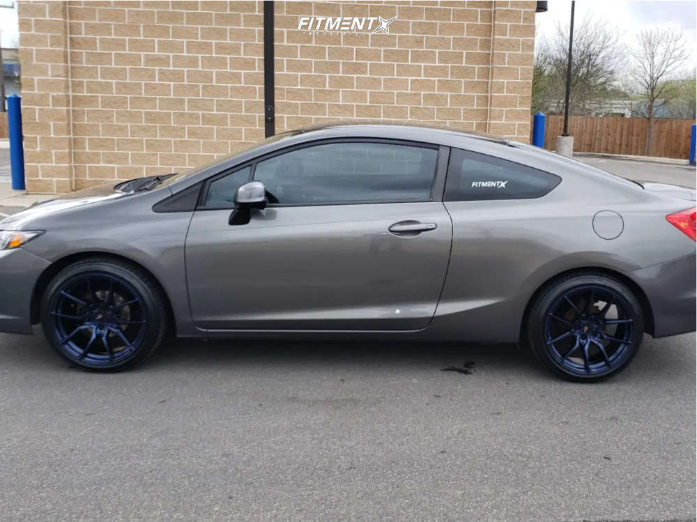 2012 Honda Civic LX with 18x9.5 Option Lab R716 and Michelin 225x40 on ...