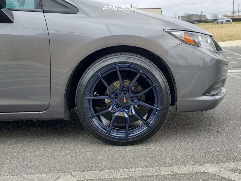2012 Honda Civic LX with 18x9.5 Option Lab R716 and Michelin 225x40 on ...