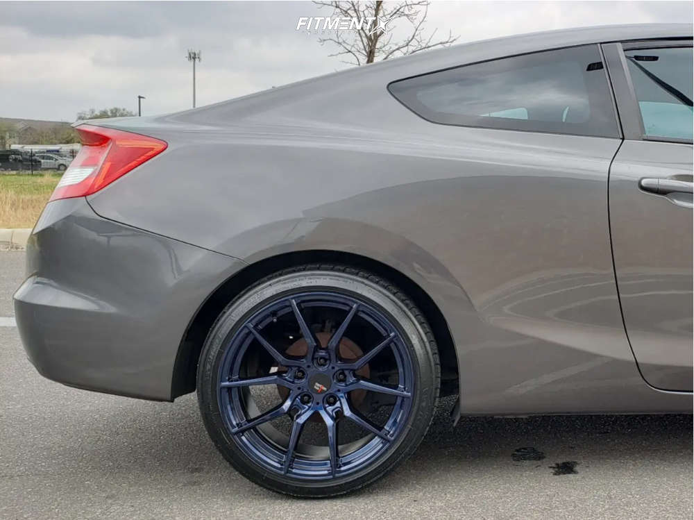 2012 Honda Civic LX with 18x9.5 Option Lab R716 and Michelin 225x40 on ...