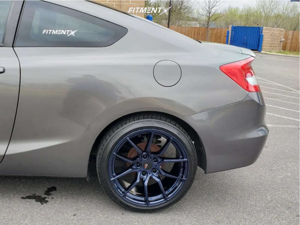 2012 Honda Civic LX with 18x9.5 Option Lab R716 and Michelin 225x40 on ...