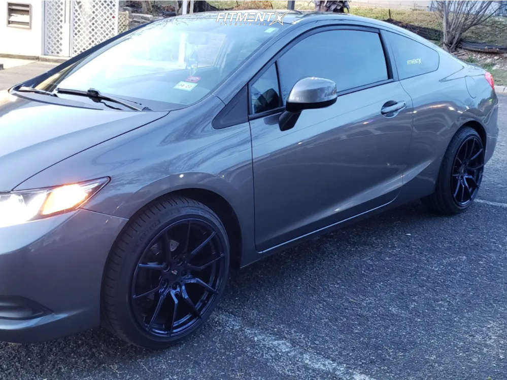 2012 Honda Civic LX with 18x9.5 Option Lab R716 and Michelin 225x40 on ...
