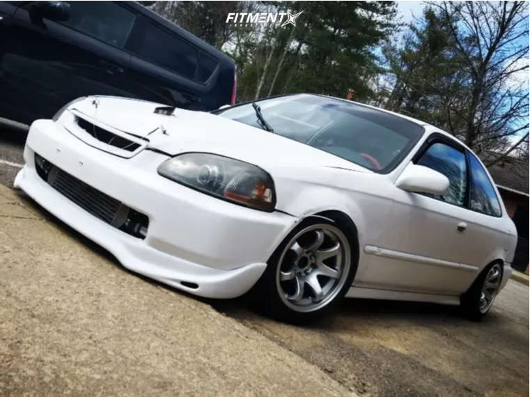 1996 Honda Civic DX with 15x8 XXR 522 and Kumho 205x50 on Coilovers | 2173099 | Fitment Industries