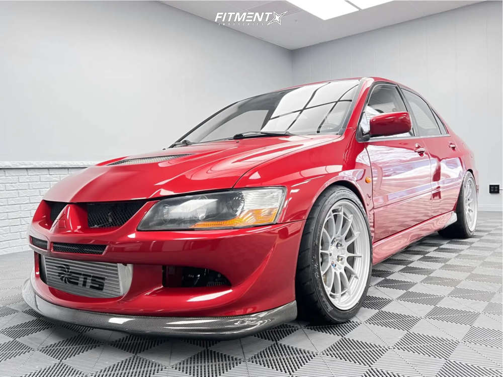 2003 Mitsubishi Lancer Evolution with 18x9.5 Enkei Nt03m and Nitto ...
