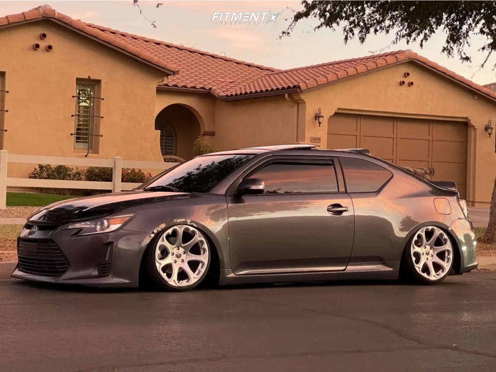 2016 Scion TC Base with 18x9.5 Heritage Kokoro Monoc and Achilles ...