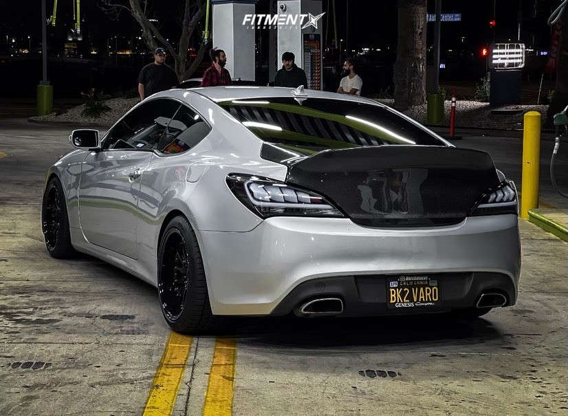 2015 Hyundai Genesis Coupe 3.8 with 18x9.5 Aodhan Ds07 and Continental 245x35 on Coilovers ...