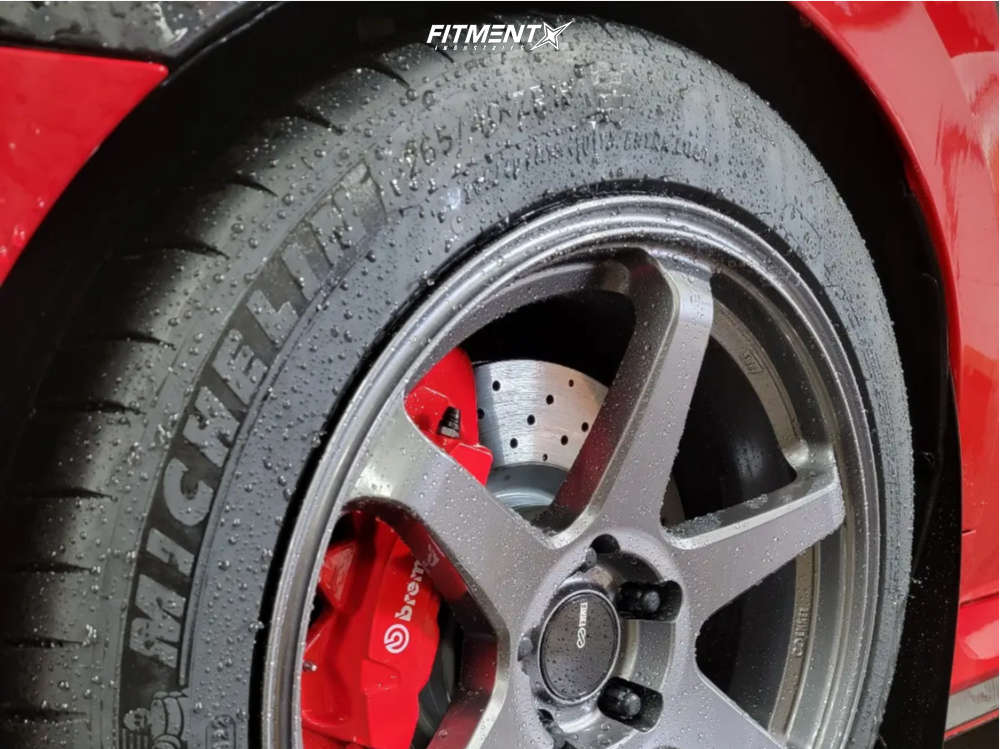 2018 Honda Civic Type R with 18x9.5 Enkei T6r and Michelin 265x40 on ...